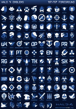 Halo Reach Emblem List