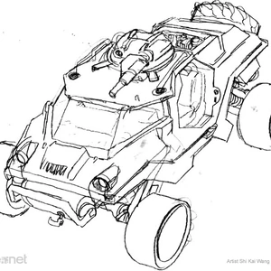 halo warthog coloring pages