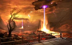 Halo Covenant Ships Glassing