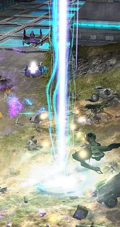 Halo Covenant Cruiser Glassing