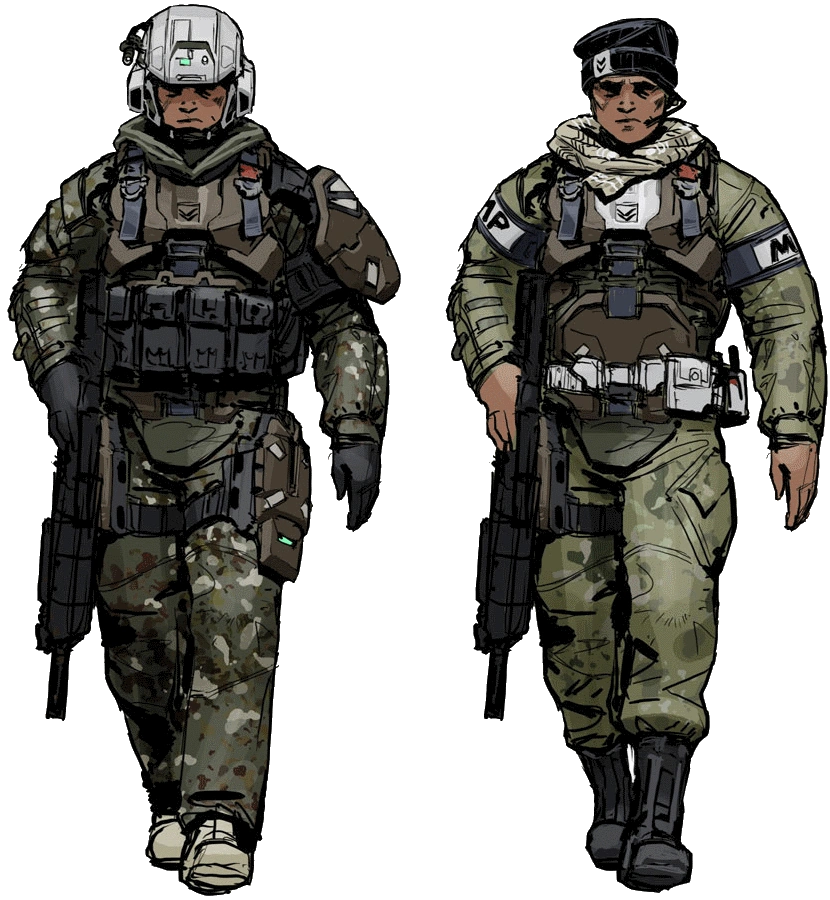 Futuristic Military Dress Uniforms