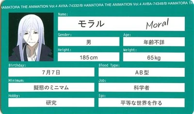 Moral | Hamatora Wiki | Fandom