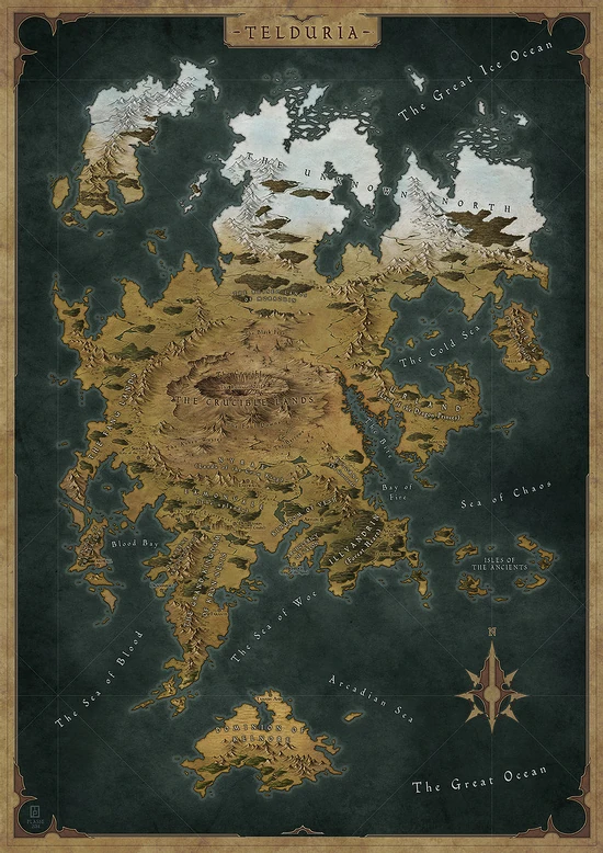 Telduria World Map | Hapless Heroes Wiki | Fandom