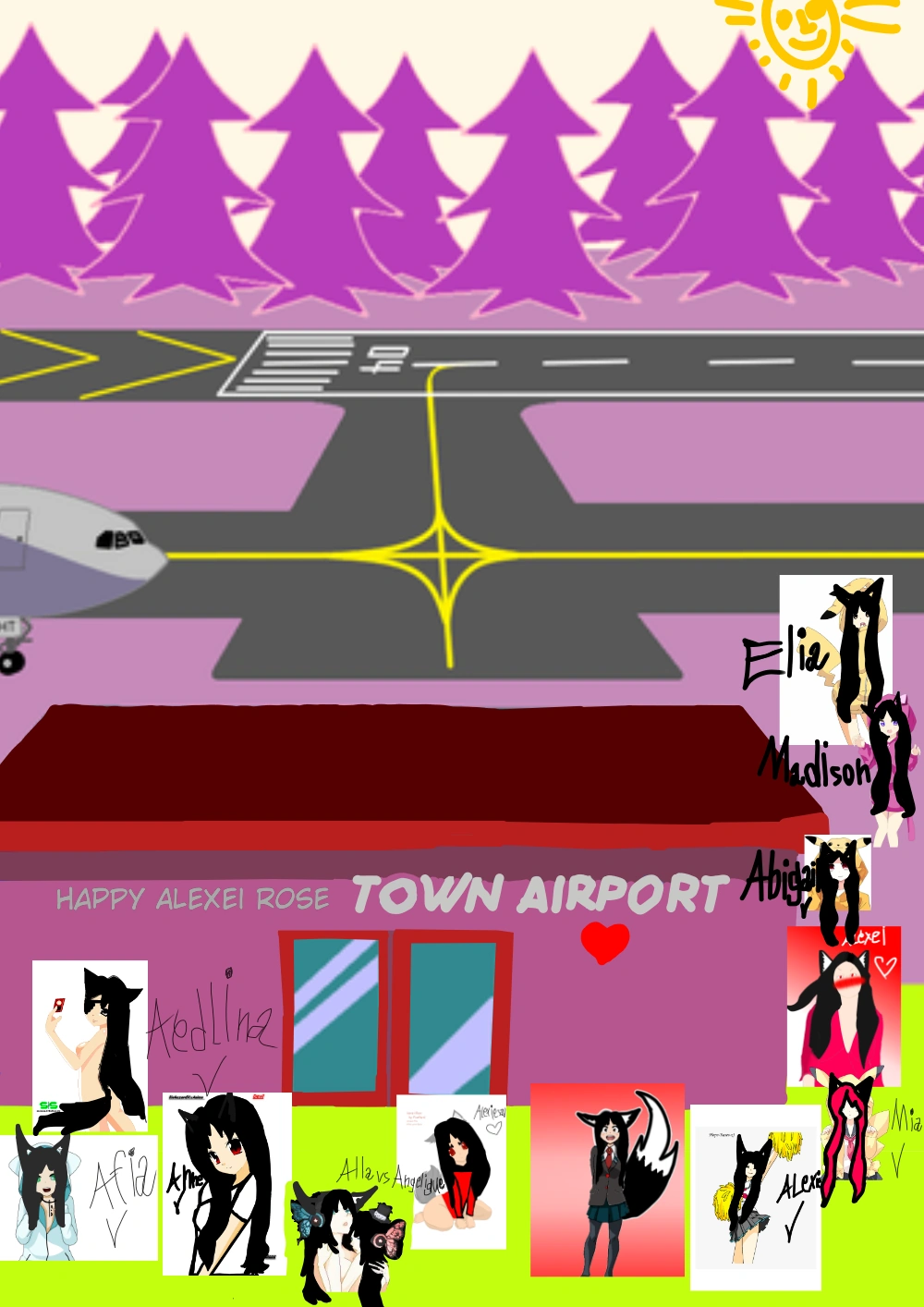 Happy Alexei Rose Town Airport | Happy Tree Friends Family Kailor Wiki ...