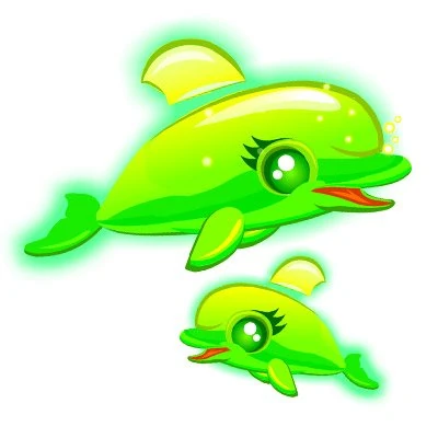 Green Glow Dolphin | Happy Aquarium Wiki | Fandom