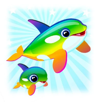 Rainbow mini orca | Happy Aquarium Wiki | Fandom
