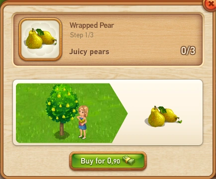 Wrapped Pear Task | Happy_Family Wiki | Fandom