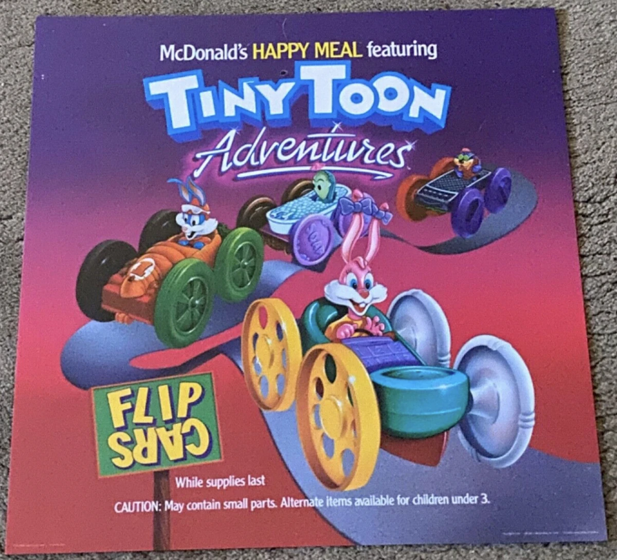 Tiny Toon Adventures Flip Cars (McDonald's, 1991) | Kids Meal Wiki | Fandom