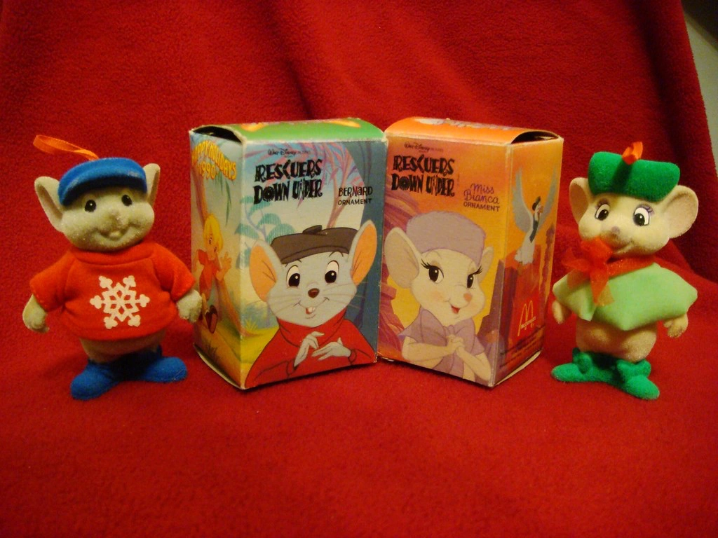 The Rescuers Down Under Christmas Ornaments (McDonald's, 1990) | Kids ...