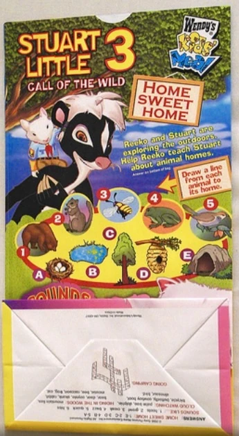 Stuart Little 3: Call of the Wild (Wendy's, 2006) | Kids Meal Wiki | Fandom