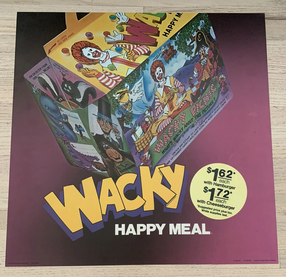 Wacky (McDonald's, 1982) | Kids Meal Wiki | Fandom