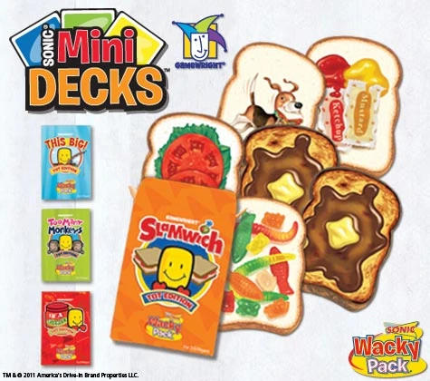Sonic Mini Decks (Sonic Drive-In, 2011) | Kids Meal Wiki | Fandom