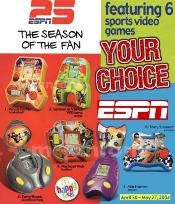 ESPN handheld games (McDonald's, 2004) | Kids Meal Wiki | Fandom