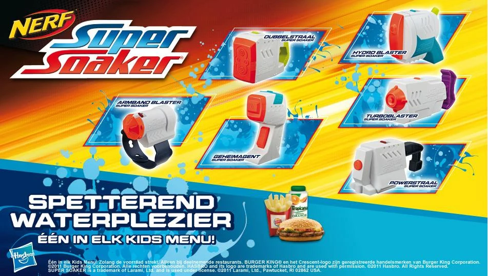 Nerf Super Soaker Spetterend Waterplezier (Burger King Netherlands ...