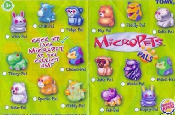 MicroPets Pals (Burger King, 2004) | Kids Meal Wiki | Fandom