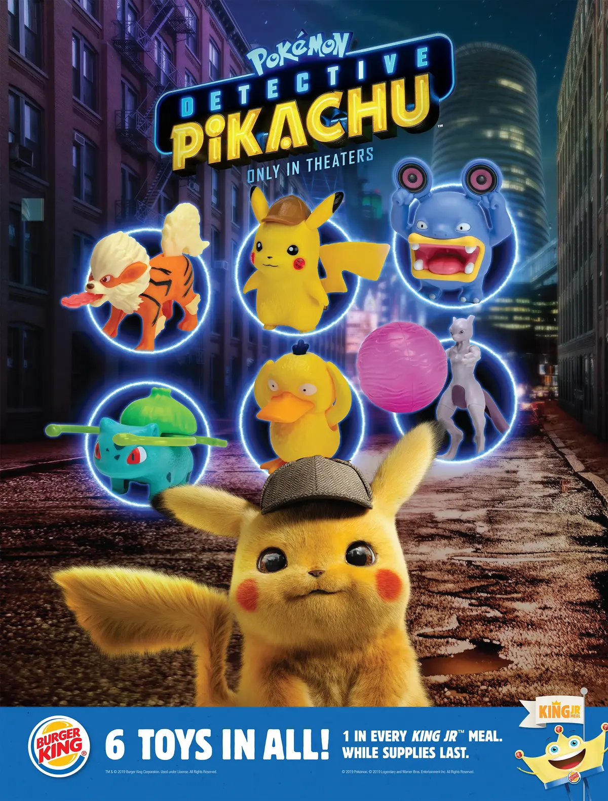 Detective Pikachu (Burger King, 2019) | Kids Meal Wiki | Fandom