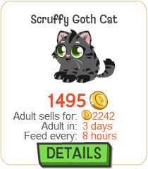 Scruffy Goth Cat | Happy Pets Wiki | Fandom