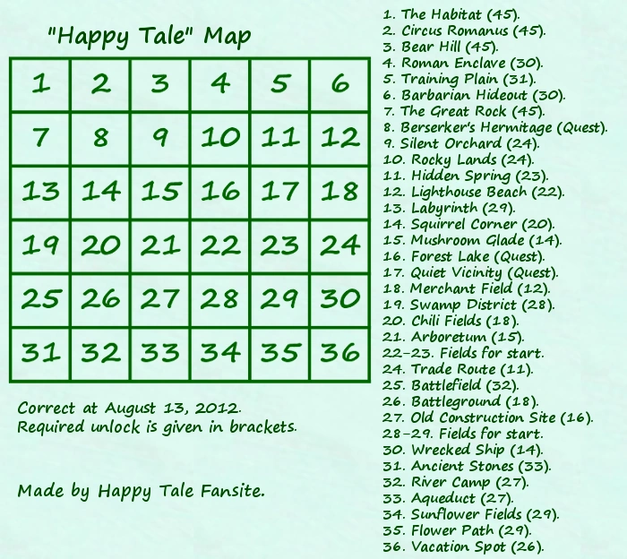 Map | Happy Tale Wiki | Fandom