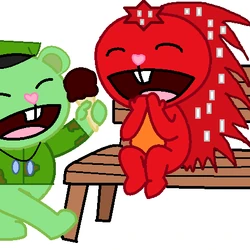 Happy Tree Friends Flippy And Flaky Kiss
