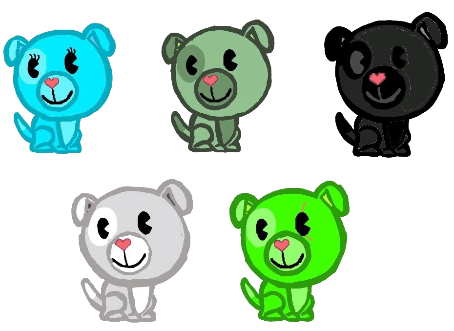 Twinkie, Marvin, Ying, Yang, And Bam Bam. | Happy Tree Friends Fanon ...
