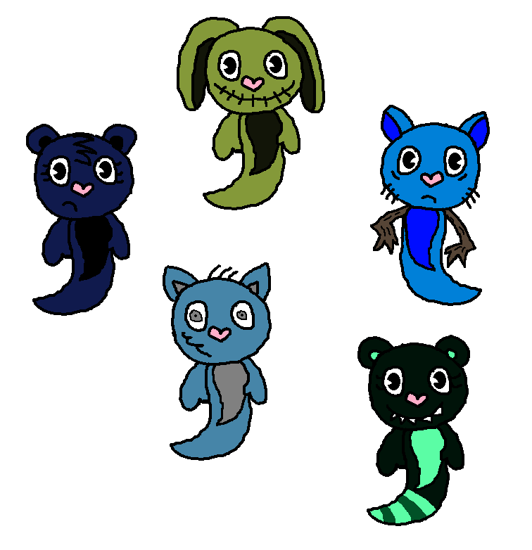 The 5 Ghosts | Happy Tree Friends Fanon Wiki | Fandom