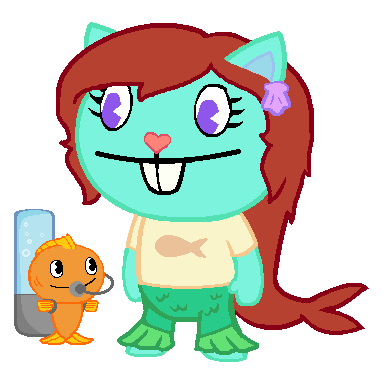 Gilly and Seafoam | Happy Tree Friends Fanon Wiki | Fandom
