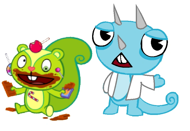 Nutty and Tipper | Happy Tree Friends Fanon Wiki | Fandom