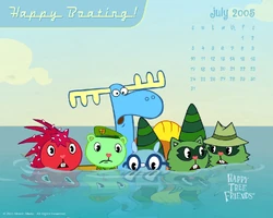 Happy Tree Friends Calendar May 2009 Wallpaper Calendar #1 | Happy