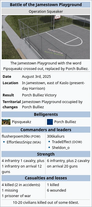 Pipsqueakz Invasion of the Jamestown Playground | Harrison County Wiki | Fandom