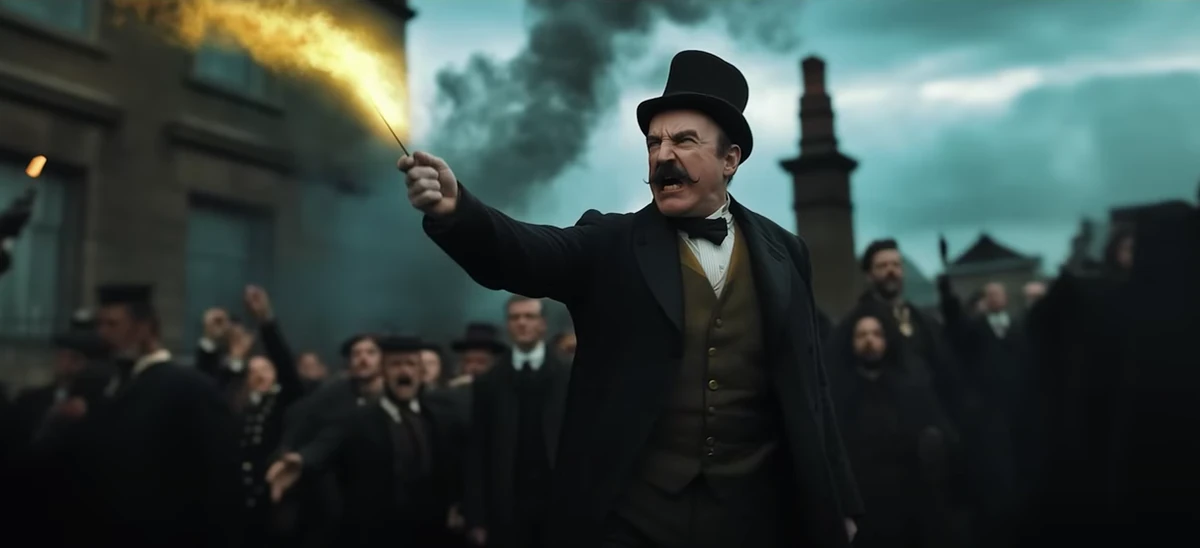 Demonstration in an unidentified village (Eibhir Bulstrode) | Harry ...