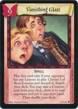 Vanishing Glass (Trading Card) | Harry Potter Wiki | Fandom
