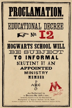 Educational Decree Number Twelve | Harry Potter Wiki | Fandom