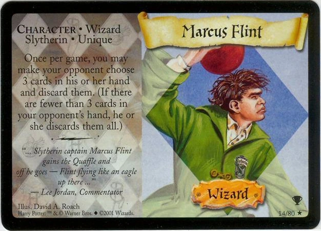 Marcus Flint (Trading Card) | Harry Potter Wiki | Fandom