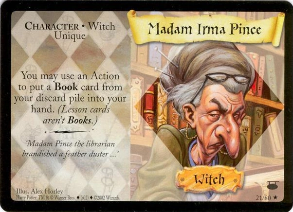 Madam Irma Pince (Trading Card) | Harry Potter Wiki | Fandom