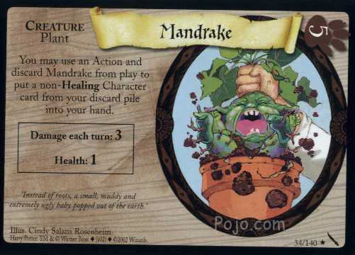 Mandrake (Trading Card) | Harry Potter Wiki | Fandom