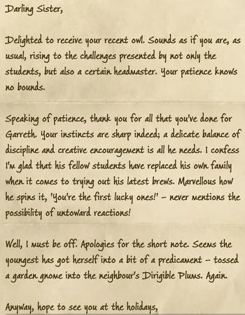 G. Weasley's letter to Matilda Weasley | Harry Potter Wiki | Fandom