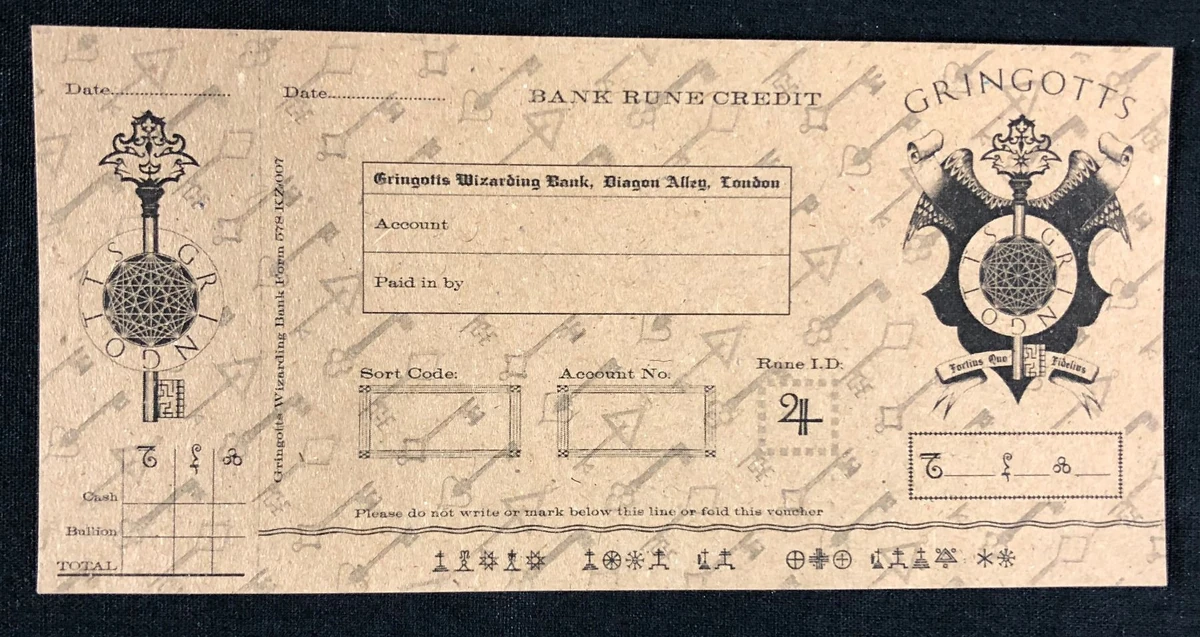 Gringotts Bank Note | Harry Potter Wiki | Fandom
