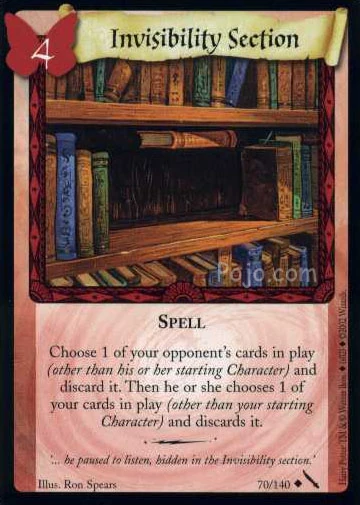 Invisibility Section (Trading Card) | Harry Potter Wiki | Fandom