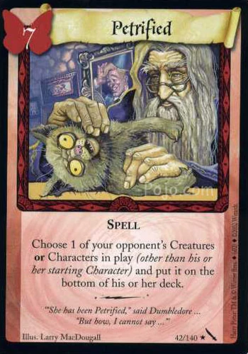 Petrified (Trading Card) | Harry Potter Wiki | Fandom