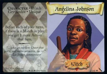 Angelina Johnson (Trading Card) | Harry Potter Wiki | Fandom