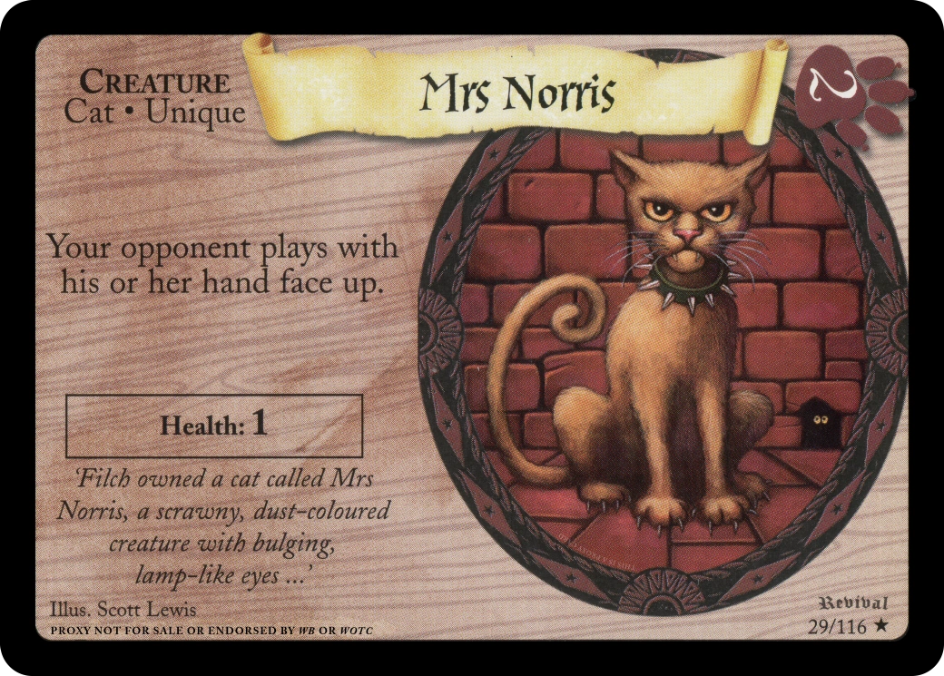 Pani Norris (karta) | Harry Potter Wiki | Fandom