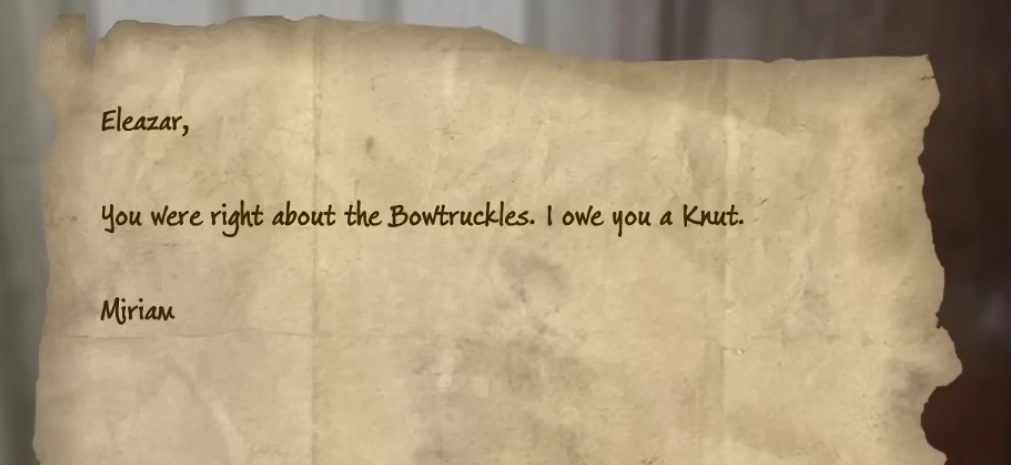 Miriam Fig's letter to Eleazar Fig | Harry Potter Wiki | Fandom