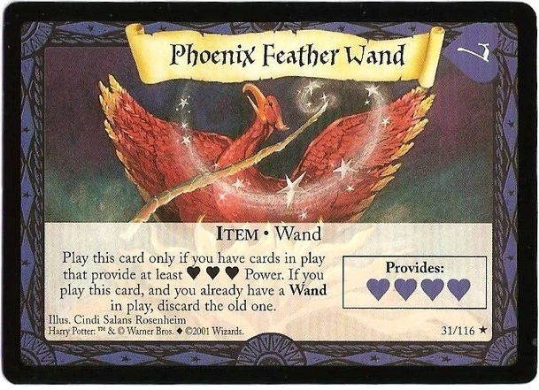 Phoenix Feather Wand (Trading Card) | Harry Potter Wiki | Fandom