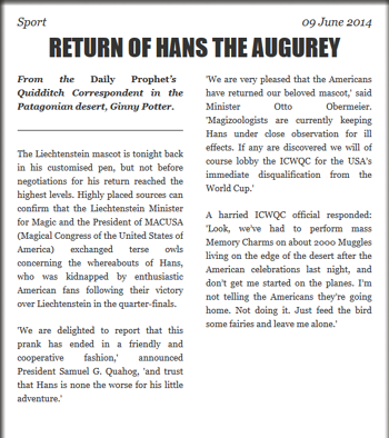 RETURN OF HANS THE AUGUREY | Harry Potter Wiki | Fandom