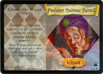 Professor Quirinus Quirrell (Trading Card) | Harry Potter Wiki | Fandom