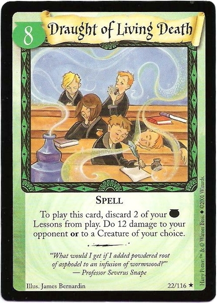 Draught of Living Death (Trading Card) | Harry Potter Wiki | Fandom