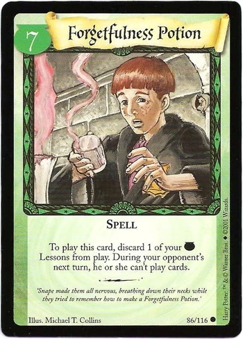 Forgetfulness Potion (Trading Card) | Harry Potter Wiki | Fandom