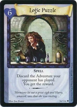 Logic Puzzle (Trading Card) | Harry Potter Wiki | Fandom