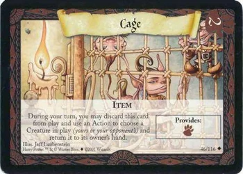 Cage (Trading Card) | Harry Potter Wiki | Fandom