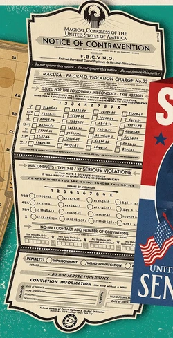 MACUSA Notice of Contravention | Harry Potter Wiki | Fandom